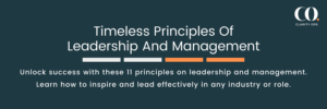The 11 Principles of Leadership Explained